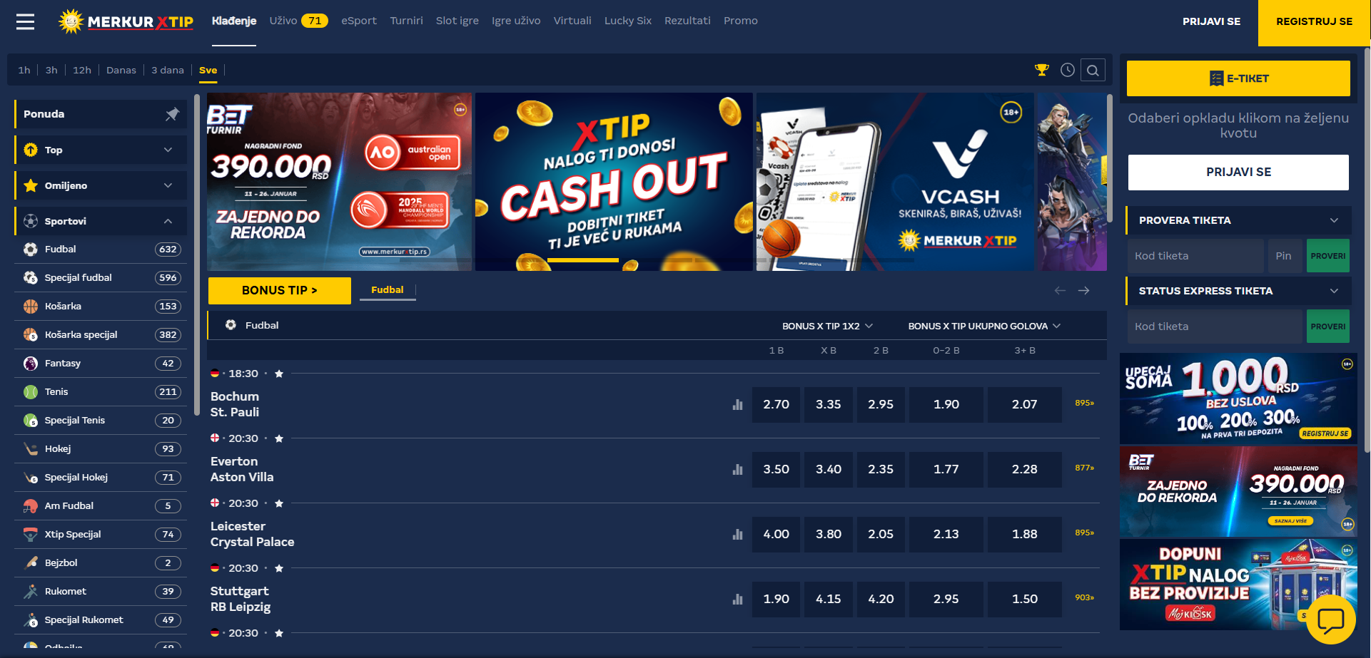 MerkurXTip Kazino i Kladionica - Bonus ponuda u 2025 - Casino Online